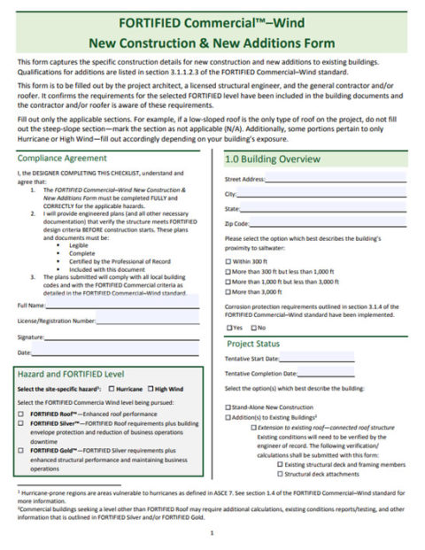 Commercial Technical Resources - FORTIFIED - A Program of IBHS